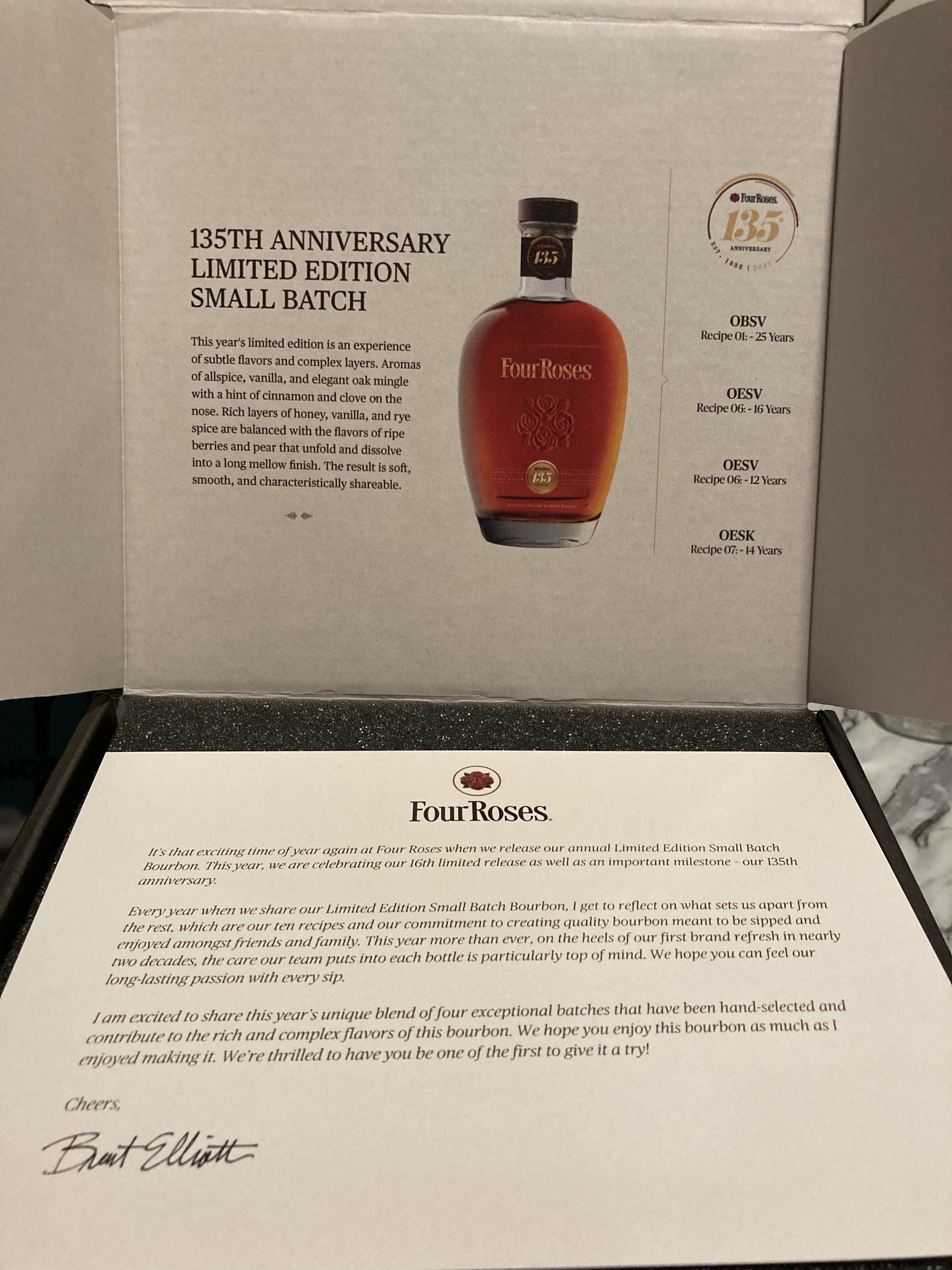 Four Roses 2023 Limited Edition 135th Anniversary Bourbon In-Depth ...