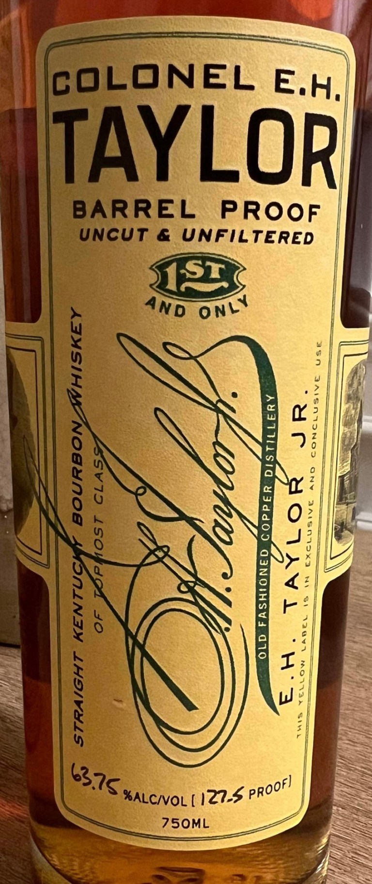 Colonel E. H. Taylor Barrel Proof Bourbon Batch List – Debonair Gentlemen