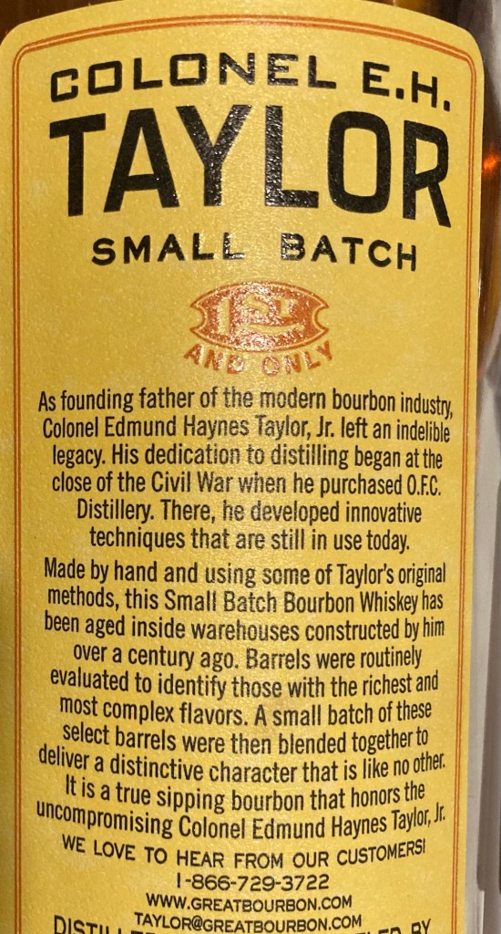 E H Taylor Small Batch Bourbon In-Depth Review – Debonair Gentlemen